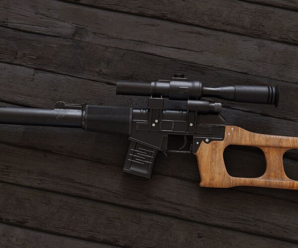 ArtStation - VSS Vintorez Gun | Game Assets