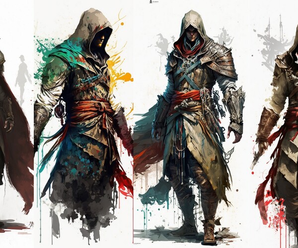 ArtStation - The Ultimate Assassin's Reference Pack - 200 JPEG Files ...