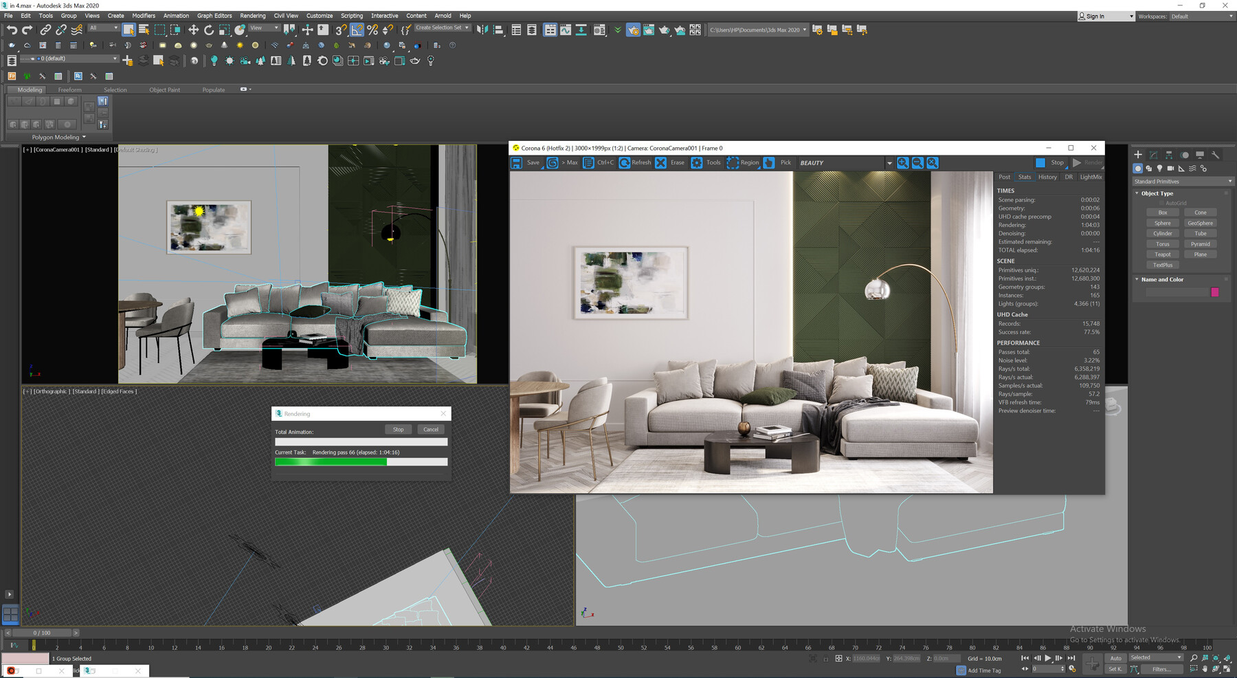 ArtStation - Interior scene livingroom 03 | Game Assets