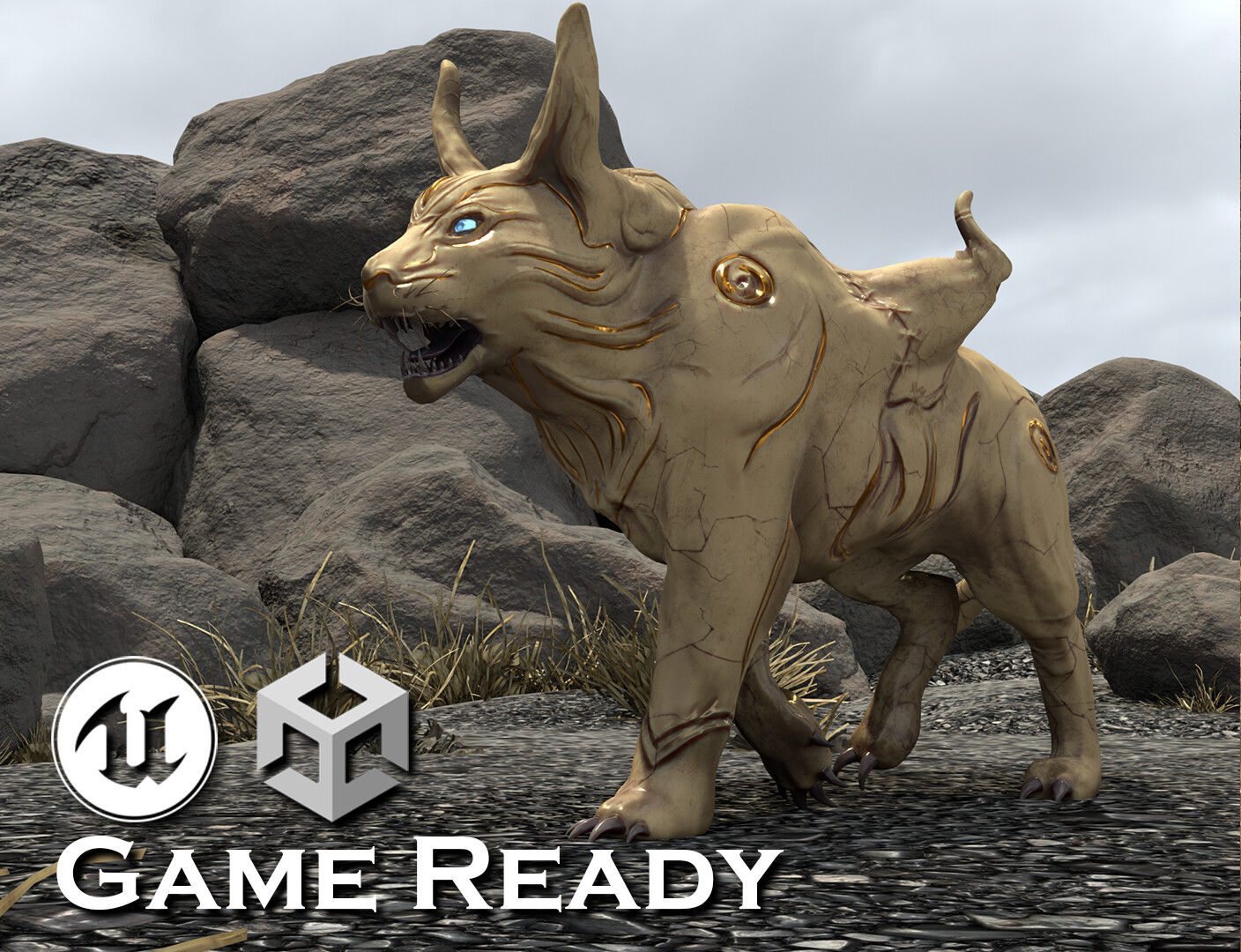 ArtStation - Alien Creature - Female Lion - Ngchipv | Game Assets