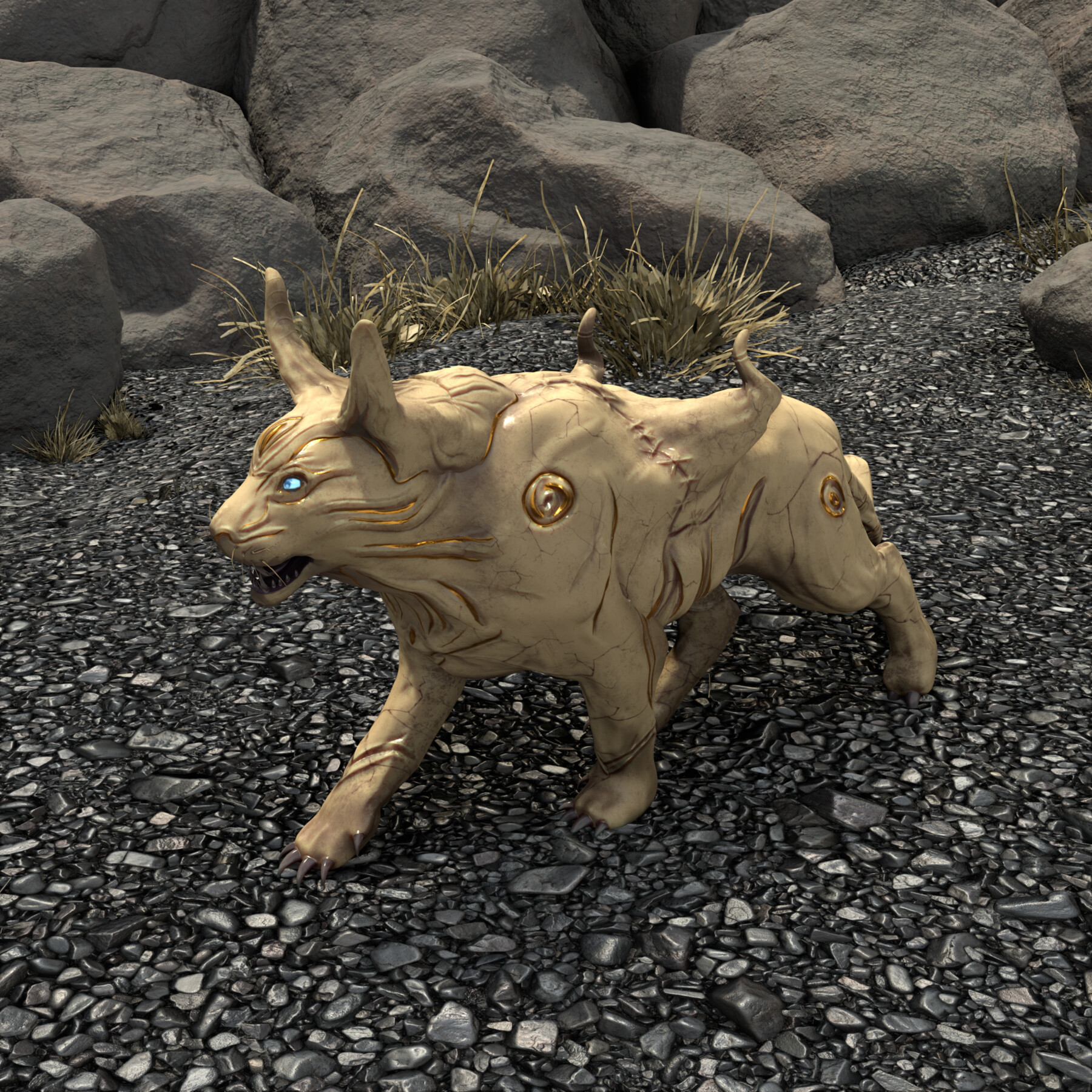 ArtStation - Alien Creature - Female Lion - Ngchipv | Game Assets