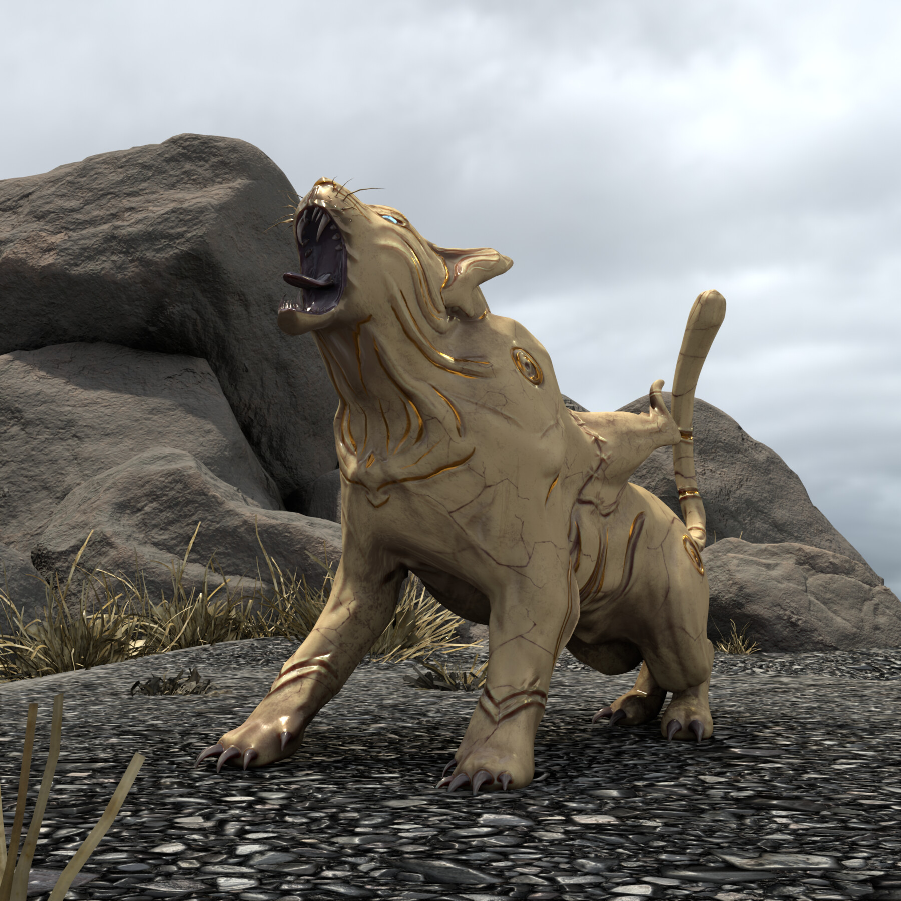 ArtStation - Alien Creature - Female Lion - Ngchipv | Game Assets