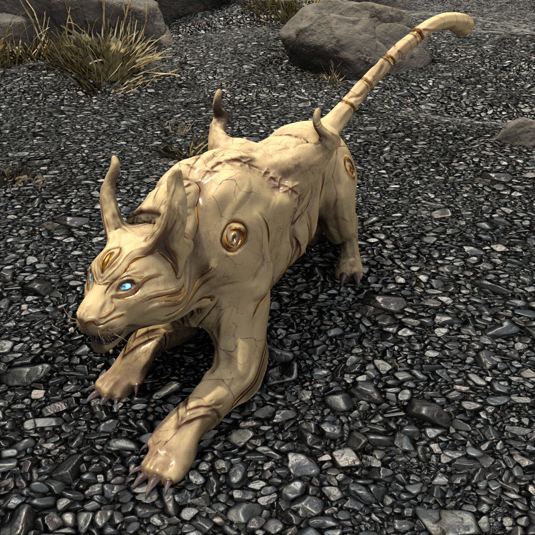 ArtStation - Alien Creature - Female Lion - Ngchipv | Game Assets