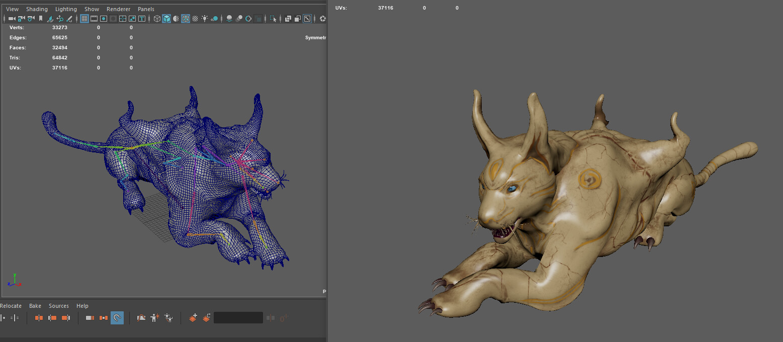 ArtStation - Alien Creature - Female Lion - Ngchipv | Game Assets