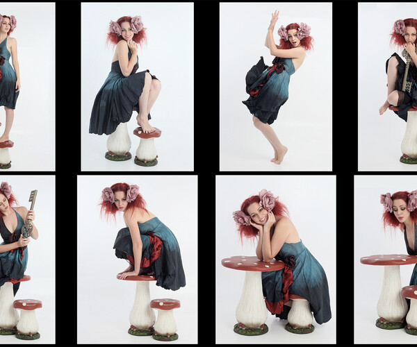 ArtStation - x150 Fairy Girl - Stock Model Pose Reference Pack | Resources