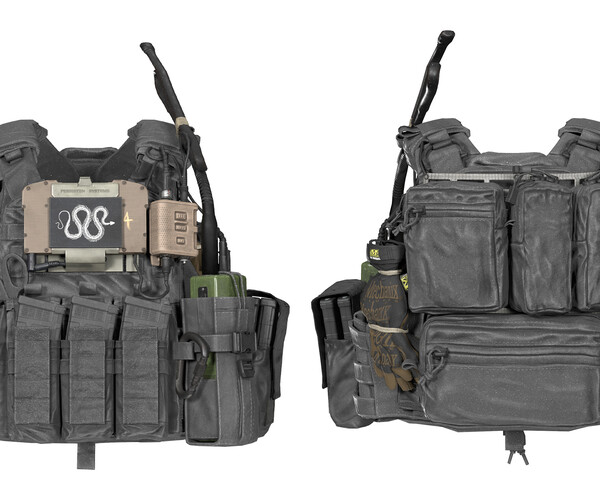ArtStation - AVS PLATE CARRIER V1 | Game Assets