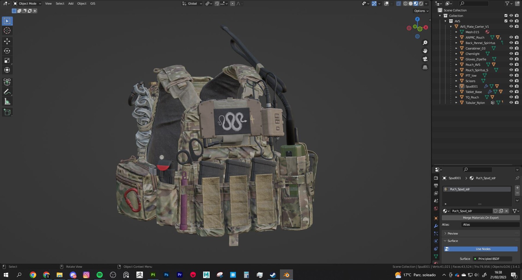 3DMA Studios - AVS PLATE CARRIER V1