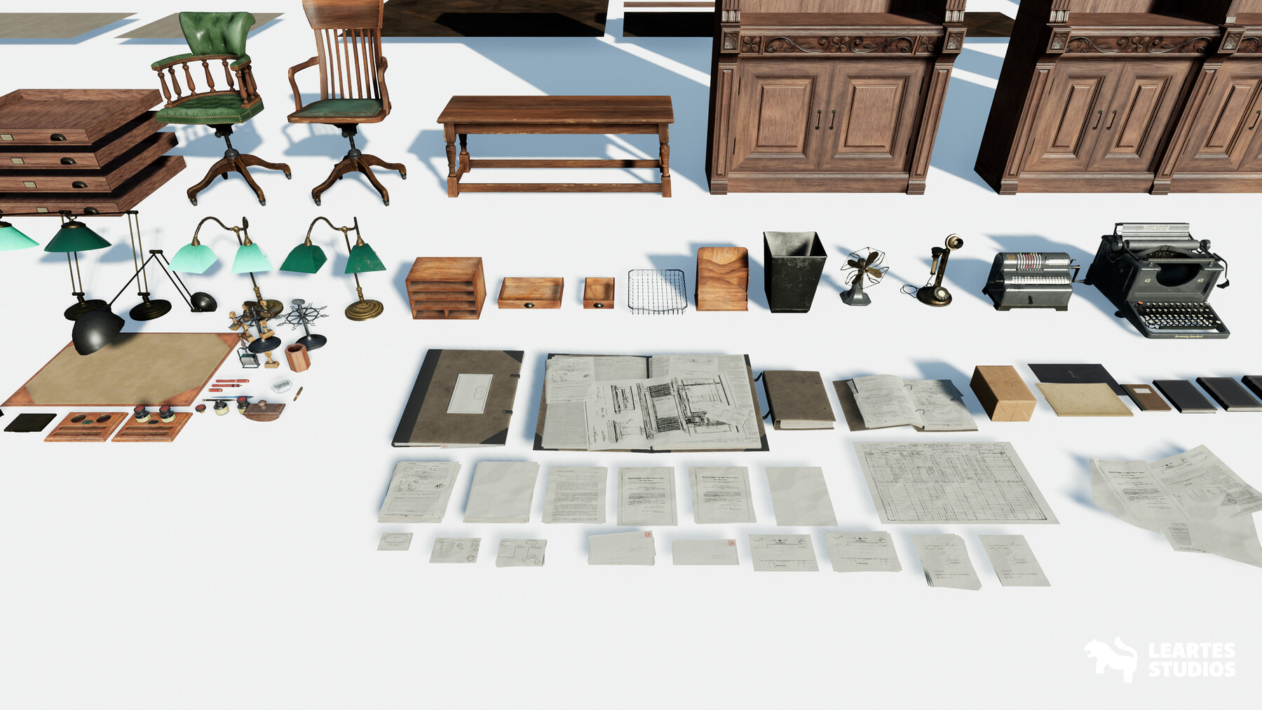 ArtStation - 1900's Office | Game Assets