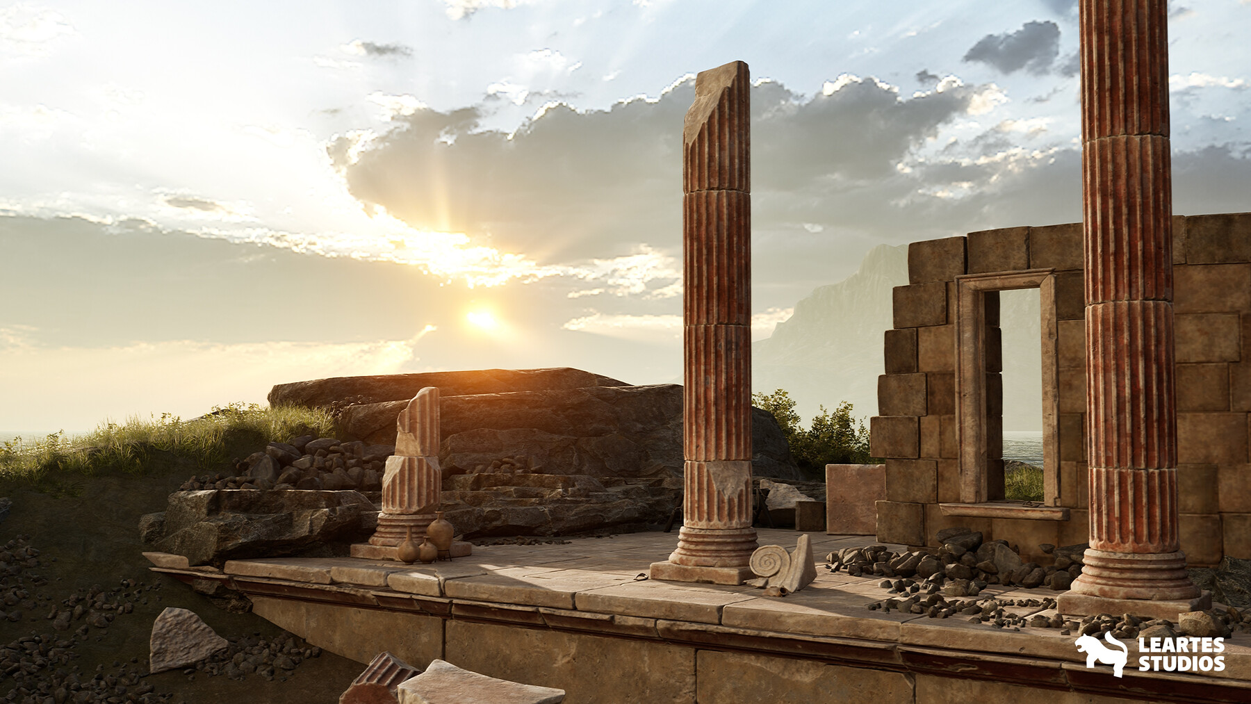 ArtStation - Roman Temple Ruins | Game Assets