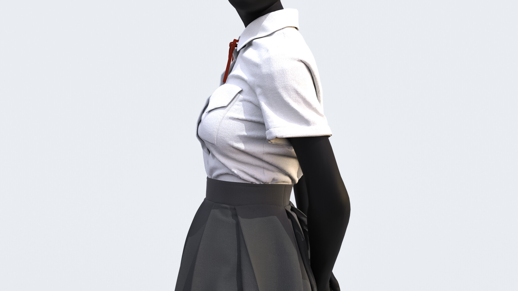 ArtStation - Realistic 3D Models Of School Uniforms | Game Assets