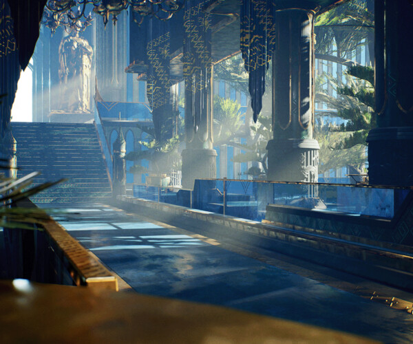 ArtStation - Olympus - Temple Of The Gods - Ancient Temple - Modular ...