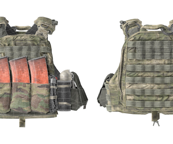 ArtStation - AVS PLATE CARRIER V4 | Game Assets