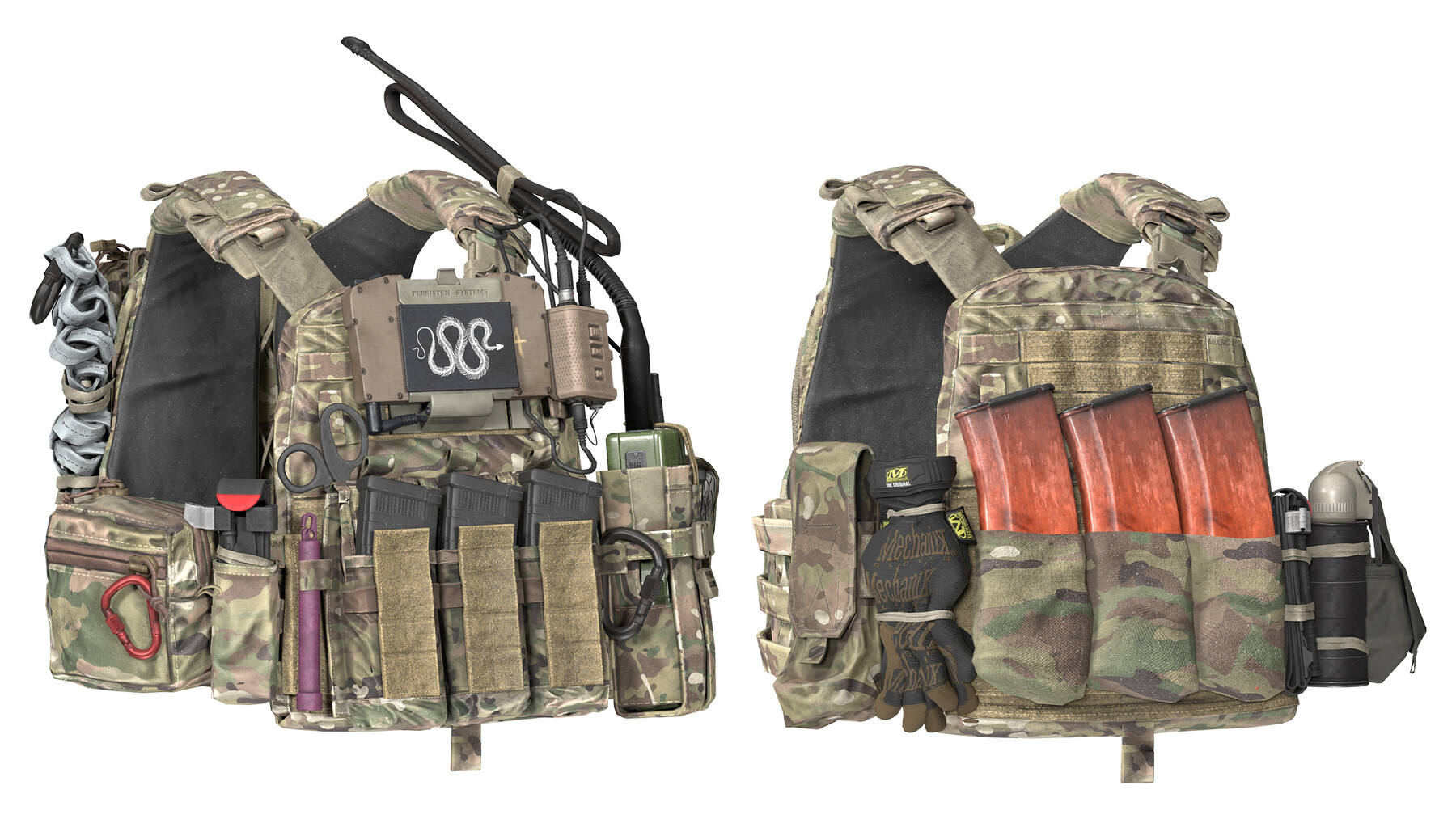 ArtStation - AVS PLATE CARRIER BUNDLE | Game Assets