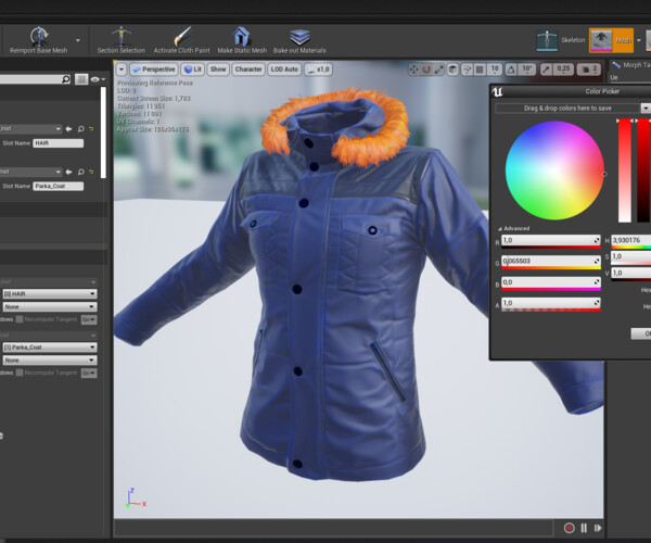 ArtStation - Coat Realistic 3D Rigged Low-poly 3D model | Game Assets