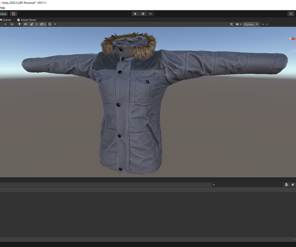 ArtStation - Coat Realistic 3D Rigged Low-poly 3D model | Game Assets
