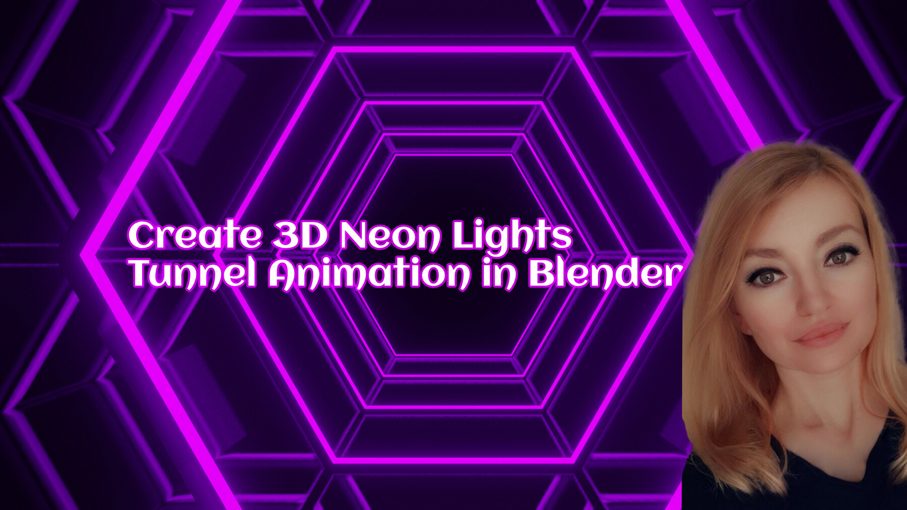 ArtStation - Create 3D Neon Lights Tunnel Animation in Blender | Tutorials
