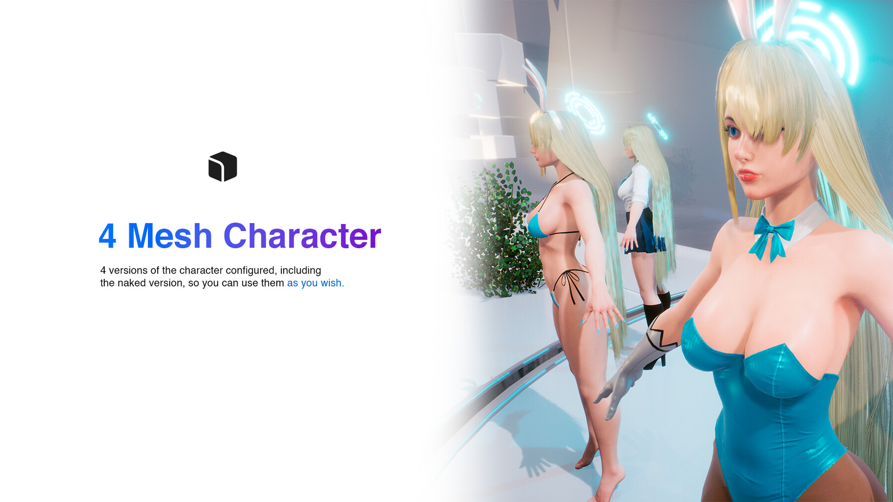 ArtStation - Asuna Ichinose- Game Ready 3D model - UE4 | Game Assets