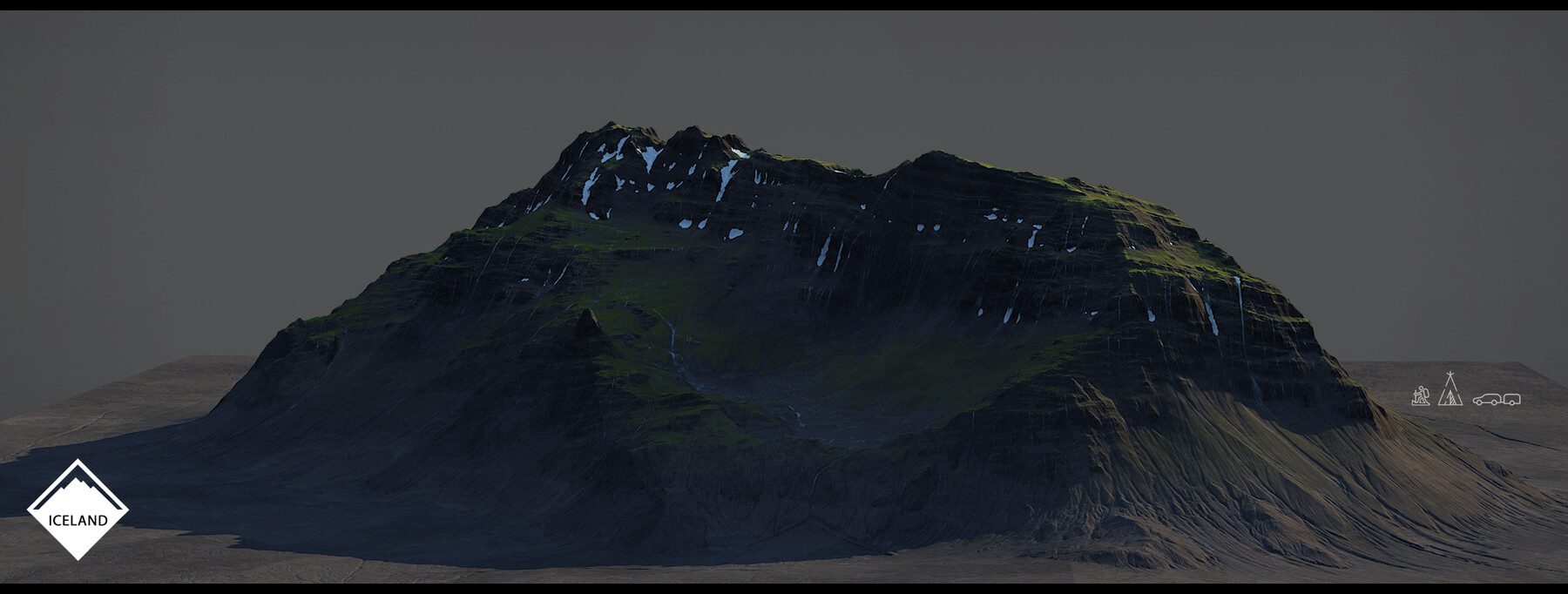 ArtStation - Iceland mountain Pack | Game Assets