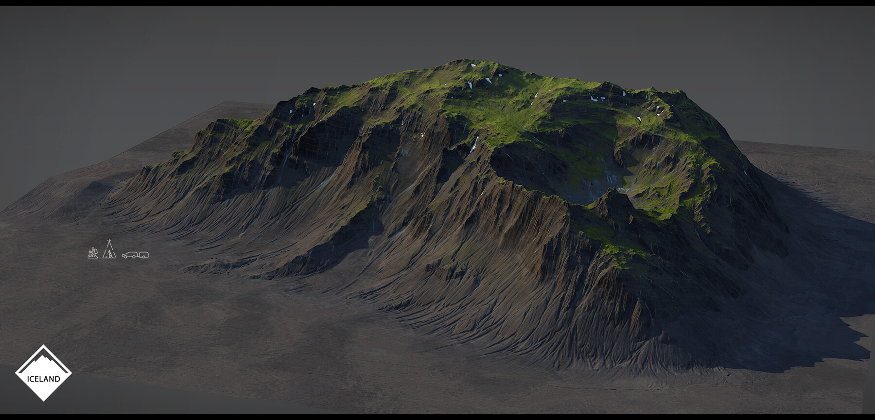 ArtStation - Iceland mountain Pack | Game Assets