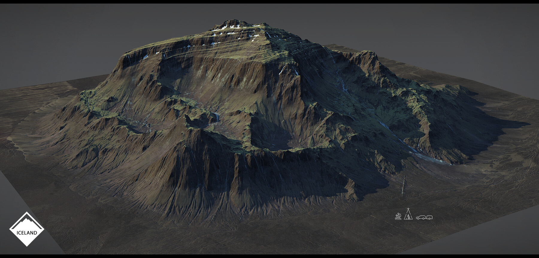 ArtStation - Iceland mountain Pack | Game Assets