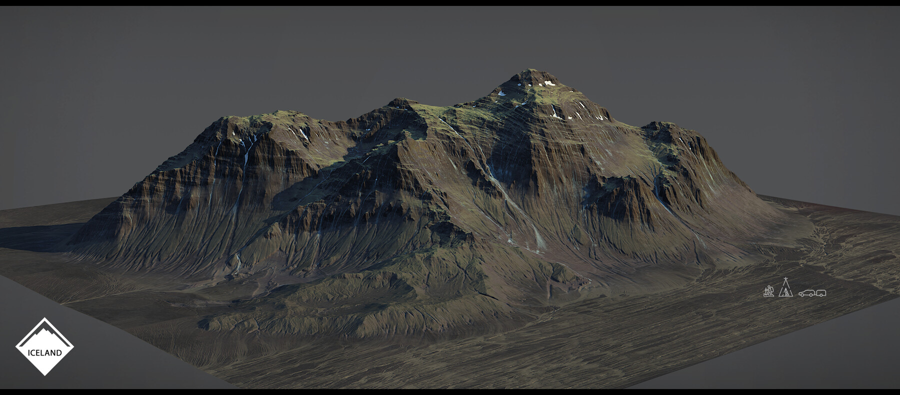 ArtStation - Iceland mountain Pack | Game Assets