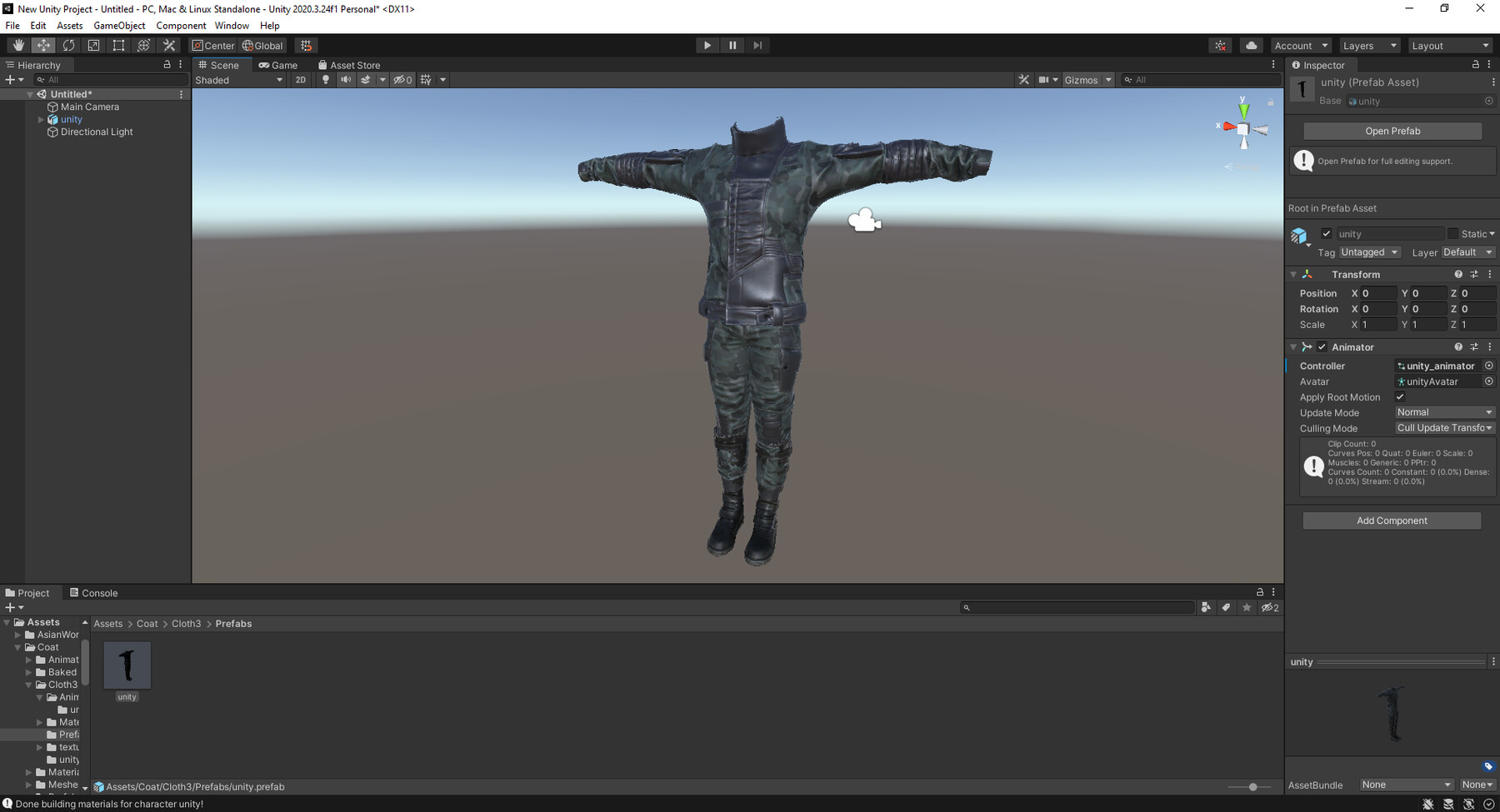 ArtStation - Rigged Outfit Low-poly 3D model | Game Assets