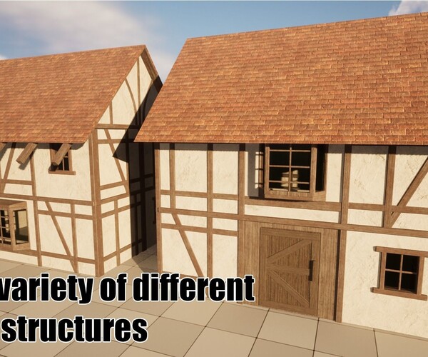 ArtStation - Modular Medieval Building Assets - 4k and Low Res Textures ...