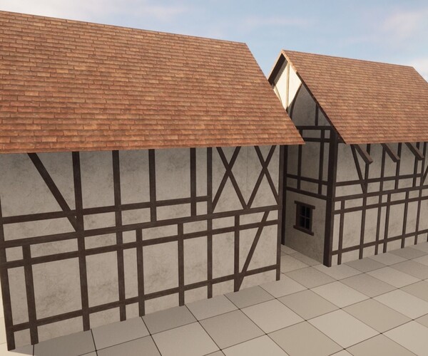 ArtStation - Modular Medieval Building Assets - 4k and Low Res Textures ...