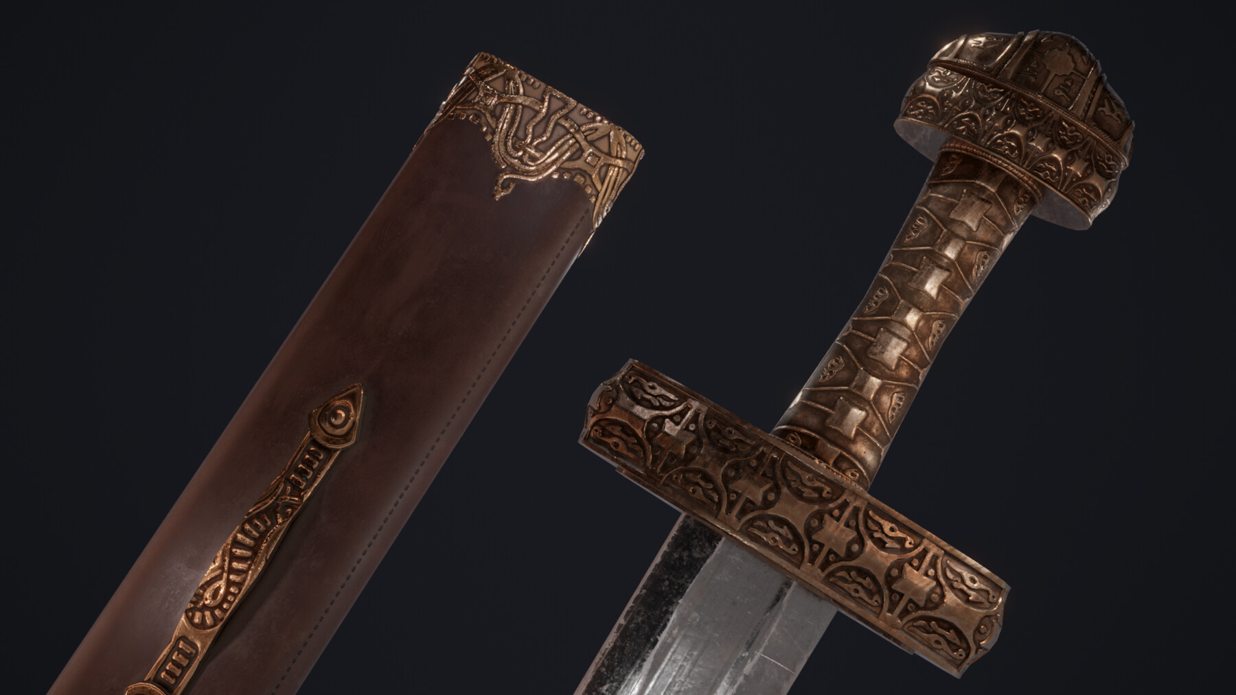 ArtStation - Modular Viking Sword-2 | Game Assets