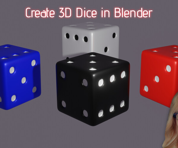 Artstation Create 3d Dice In Blender Tutorials