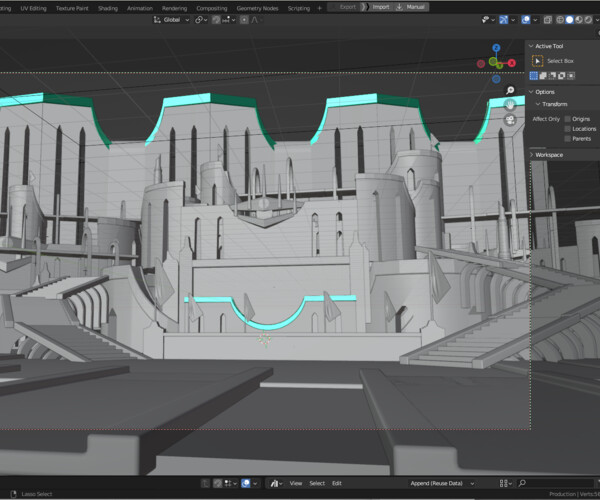 ArtStation - Elven Citadel - Kitbash Set | Resources