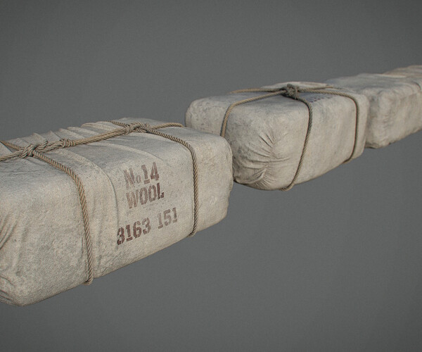 ArtStation - Victorian Wool Bales Packs Set | Resources