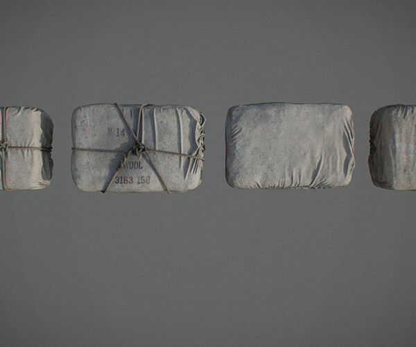 ArtStation - Victorian Wool Bales Packs Set | Resources