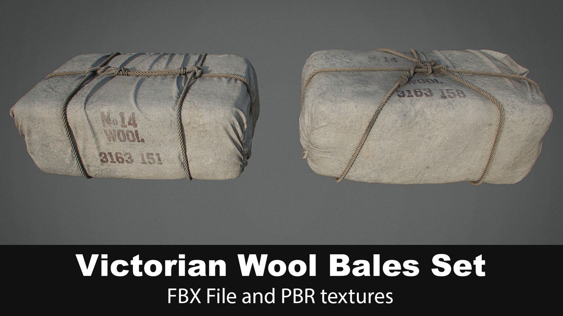 ArtStation - Victorian Wool Bales Packs Set | Resources