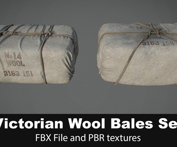 ArtStation - Victorian Wool Bales Packs Set | Resources