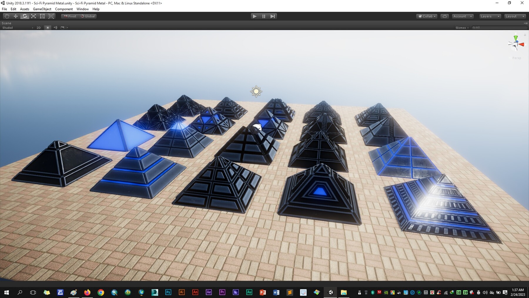 ArtStation - Sci-Fi Pyramid Metal | Resources
