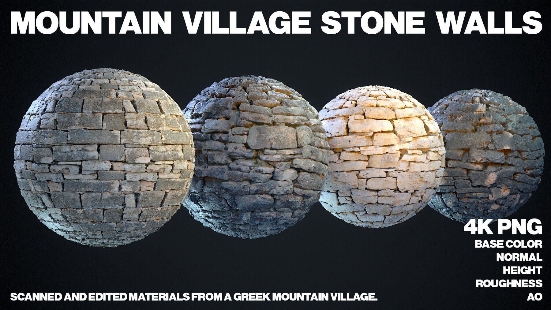 ArtStation - Mountain Village Stone Walls | Resources