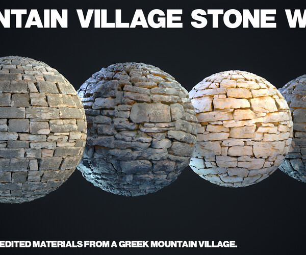 ArtStation - Mountain Village Stone Walls | Resources