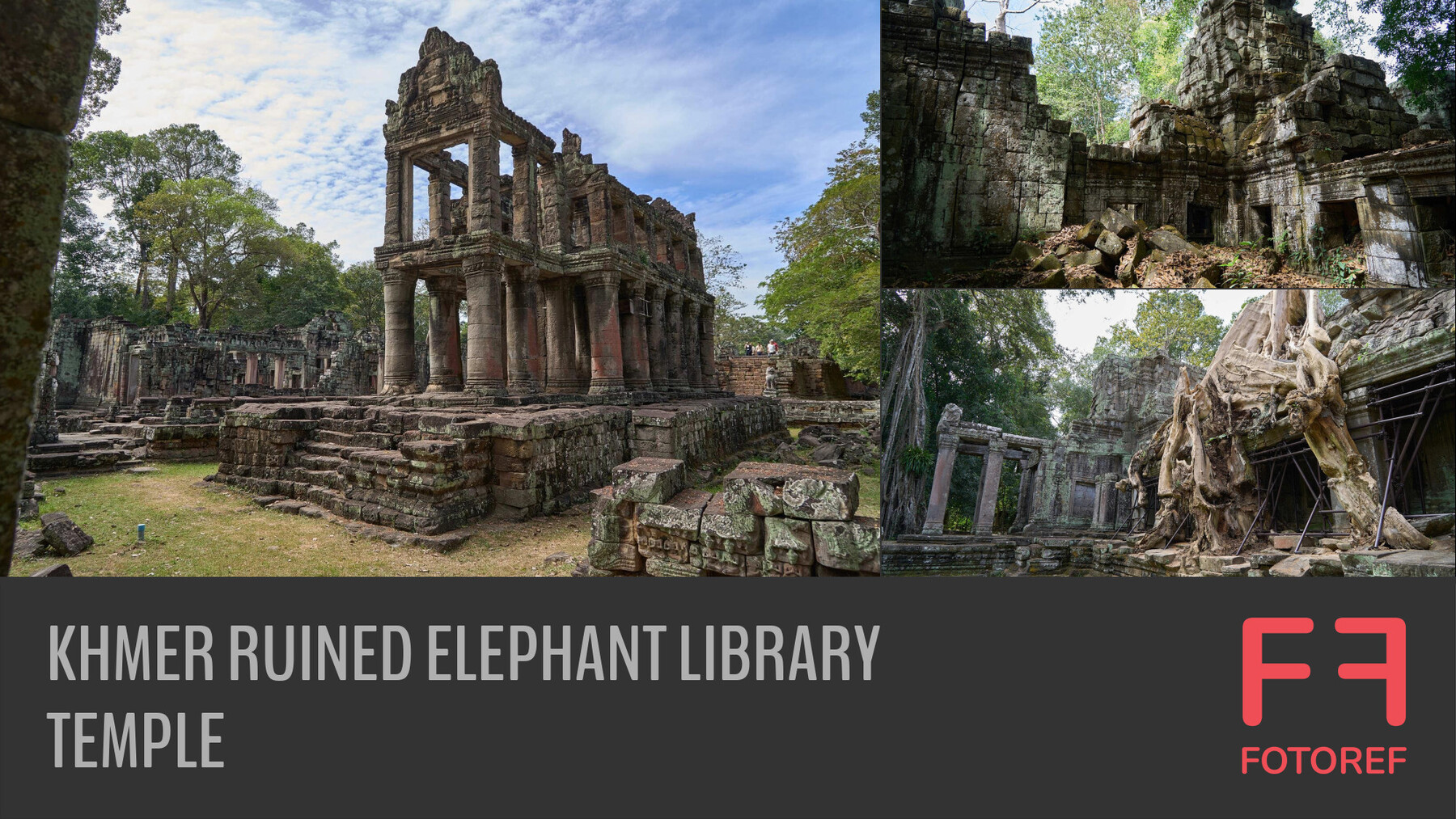 ArtStation - 333 photos of Khmer Ruined Elephant Library Temple | Resources