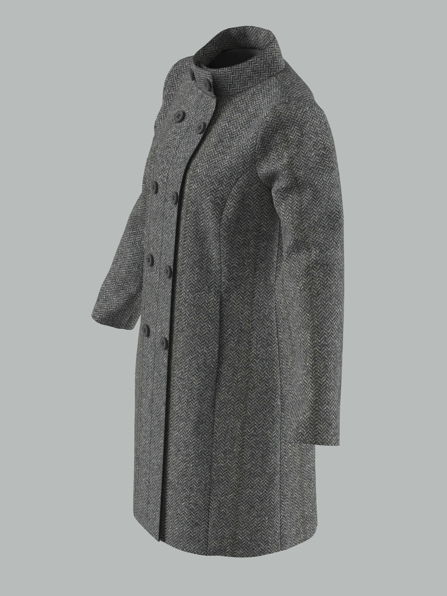 ArtStation - 3D MELANGE COAT / WOMEN | Resources