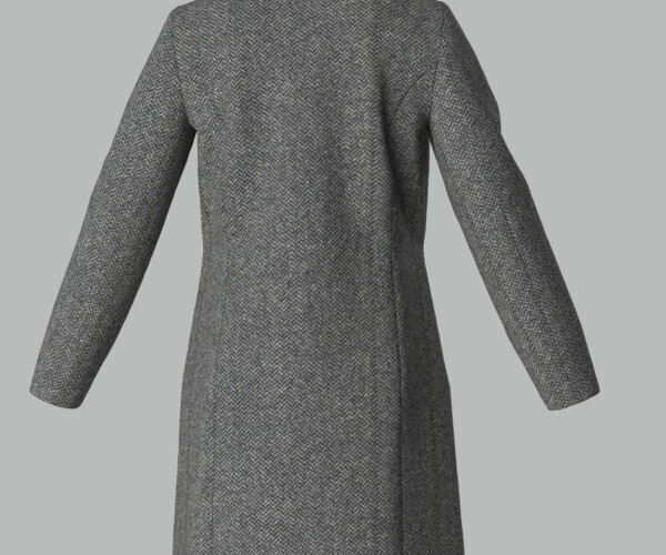 ArtStation - 3D MELANGE COAT / WOMEN | Resources