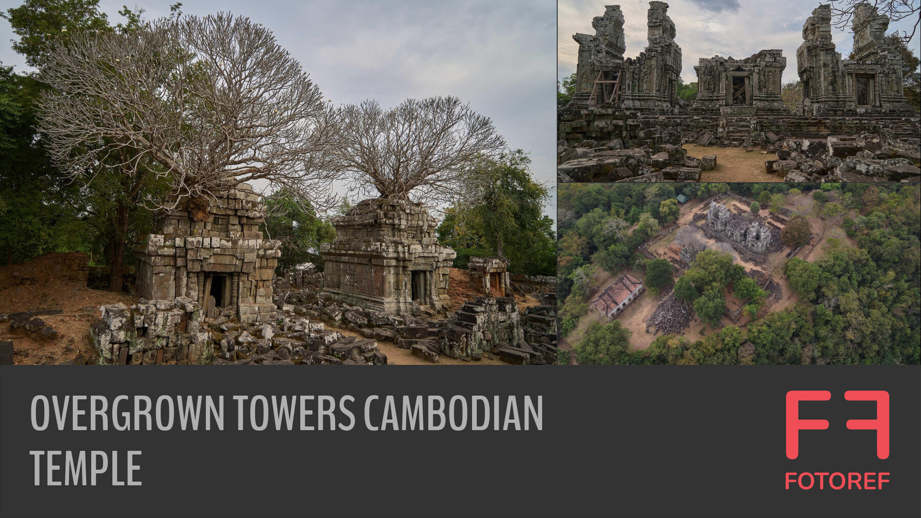 ArtStation - 90 photos of Overgrown Towers Cambodian Temple | Resources