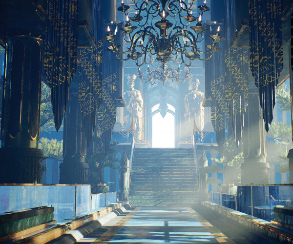 ArtStation - Olympus - Temple Of The Gods - Ancient Temple - Modular ...