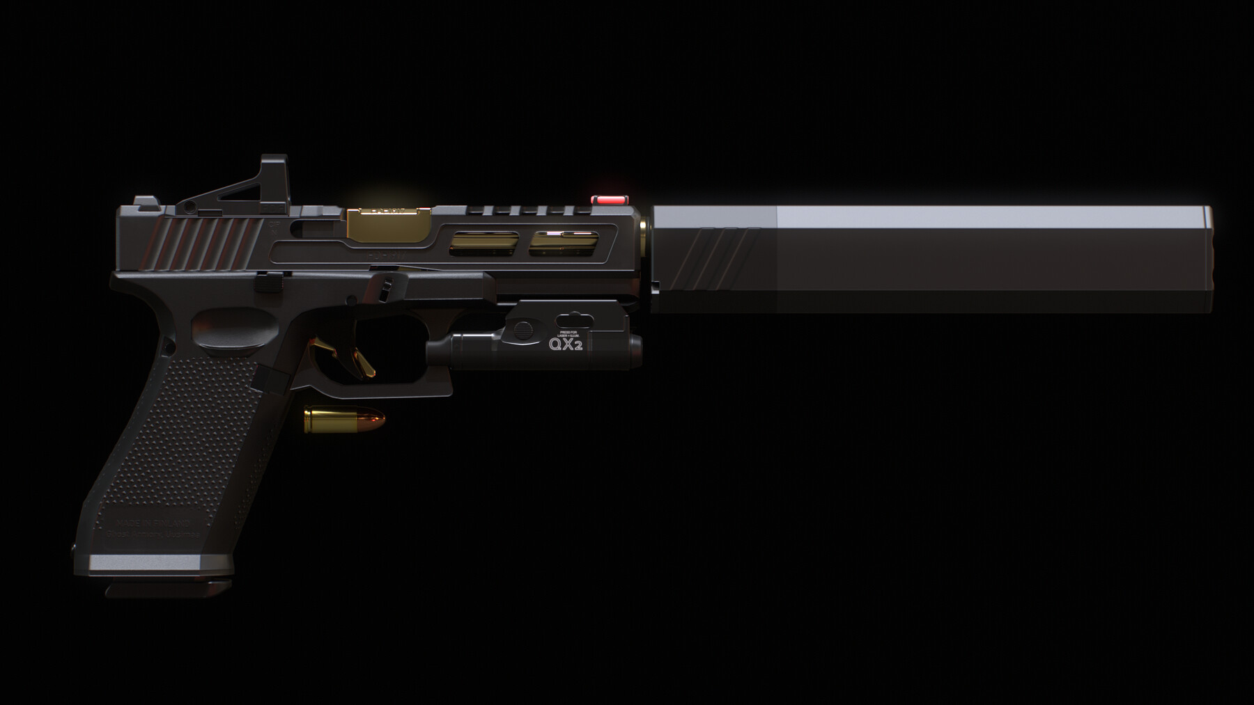 ArtStation - Ghost 9mm | Game Assets