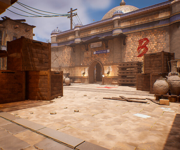 ArtStation - Modular Desert Town - Desert City - Desert Village | Game ...