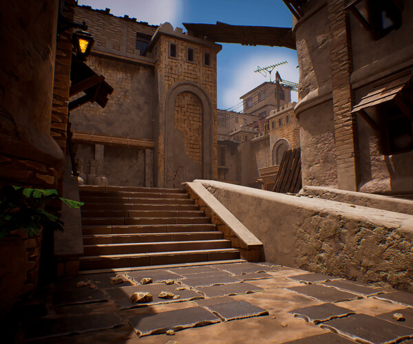 ArtStation - Modular Desert Town - Desert City - Desert Village | Game ...