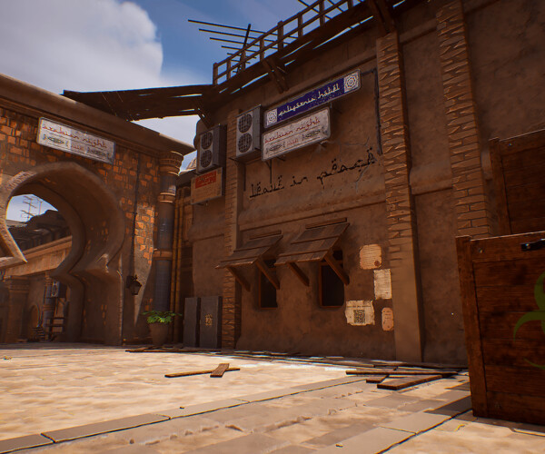 ArtStation - Modular Desert Town - Desert City - Desert Village | Game ...