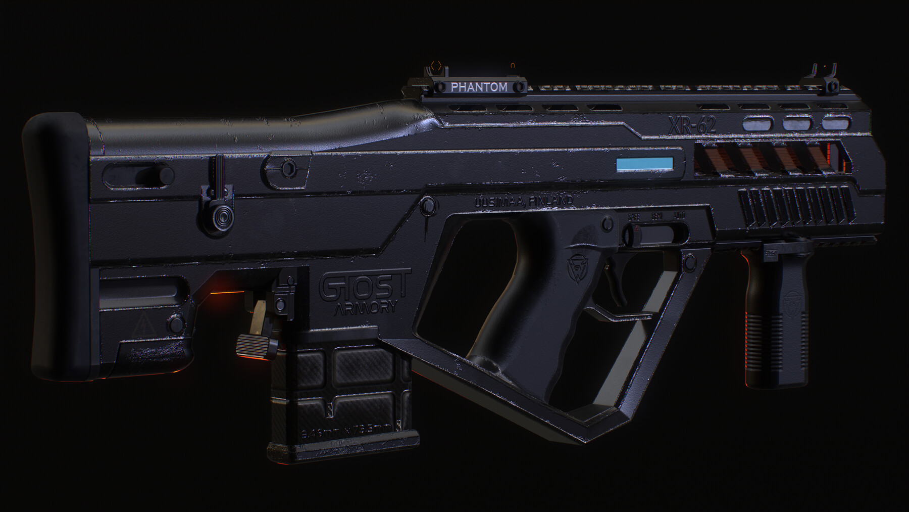ArtStation - XR-62 Bullpup Railgun | Game Assets