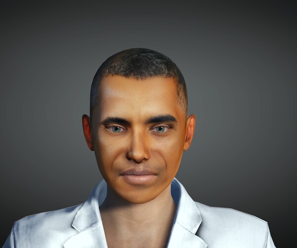 ArtStation - Barack Obama/44th President of the United States with ...