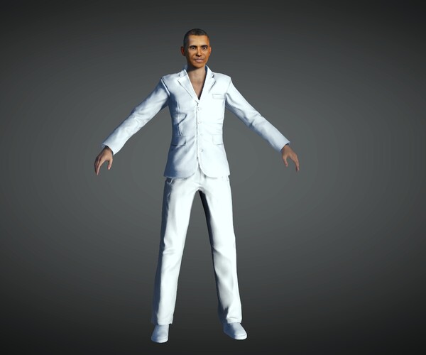 ArtStation - Barack Obama/44th President of the United States with ...